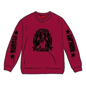 Supreme Hysteric Glamour Long Sleeve Tee Shirt - Dark Magenta