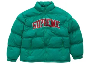 Supreme Mesh Jersey Puffer Jacket - Green