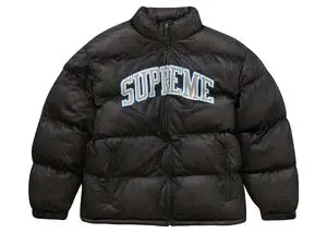 Supreme Mesh Jersey Puffer Jacket - Black