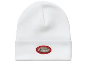 Supreme Metal Plate Beanie - White