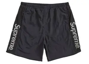 Supreme Mesh Panel Water Short - Black