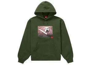 Supreme Mf Doom Hooded Sweatshirt - Dark Olive