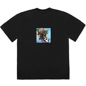 TRAVIS SCOTT Portrait Of Travis Title T-shirt - Black