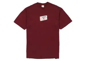 Supreme Luden's Tee Shirt - Burgundy