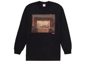 Supreme Martin Wong Attorney Street Long Sleeve Tee Shirt - Black