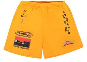TRAVIS SCOTT Path Shorts - Gold