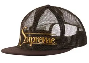 Supreme Mesh 6-panel Cap - Brown
