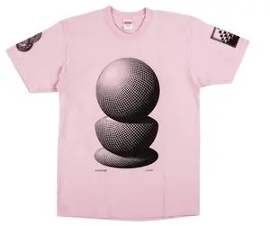 Supreme Mc Esher Three Spheres Tee Shirt - Pink