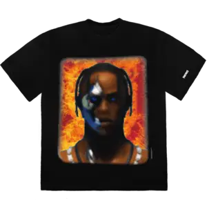 TRAVIS SCOTT T3500 Portrait T-shirt - Black