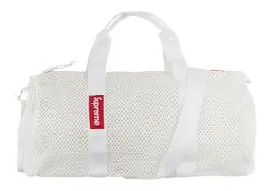 Supreme Mesh Duffle Bag - White