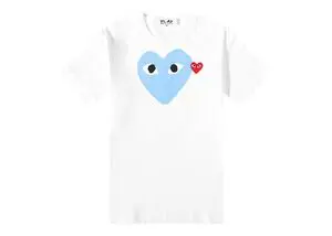 Play Comme Des Garcon Cdg Heart Colour Heart Tee Shirt