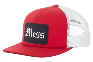 Supreme Mess Mesh Back 5-Panel Cap Red