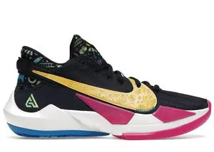 Nike Zoom Freak 2 Superstitious Sneakers - Midnight Navy Blue/speed Yellow/fire Pink