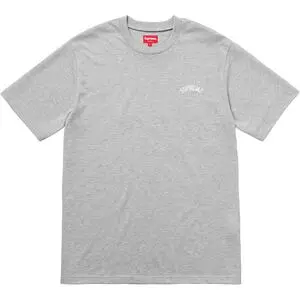 Supreme Mesh Arc Logo Tee Shirt - Heather Grey