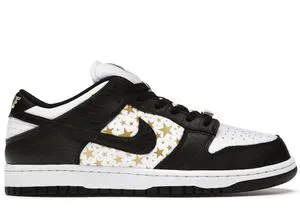 Nike Dunk Low Supreme Stars Sneakers - Black/metallic Gold/white