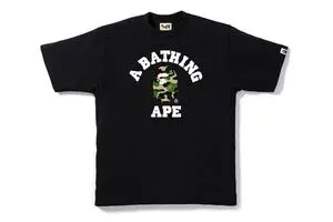BAPE Abc College Tee Shirt Black/olive