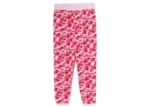 A BATHING APE Abc Camo Sweatpants - Pink