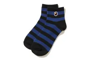 A BATHING APE Ape Head One Point Hoop Ankle Socks