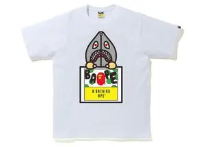 A BATHING APE Classic Milo Shark #3 Tee Shirt - White