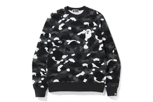 A BATHING APE City Camo Crewneck Sweatshirt - Black
