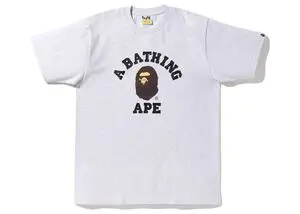 BAPE College Tee Shirt - Grey