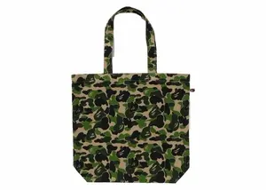 A BATHING APE Abc Camo Tote Bag - Green