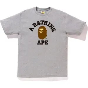 A BATHING APE College Tee Shirt - Grey