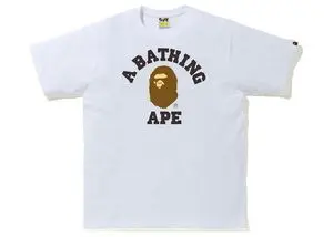 BAPE College Tee Shirt - White