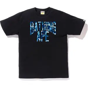 A BATHING APE Abc Nyc Logo Tee Shirt - Black/blue