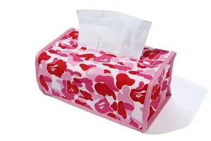 A BATHING APE Abc Camo Tissue Cover - Pink