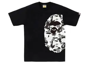 BAPE Abc Camo Side Big Ape Head Tee Shirt Black/grey