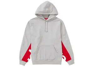 Supreme Cropped Panels Hooded Sweatshirt - Grey