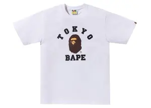 A BATHING APE City Tokyo College Tee Shirt - White