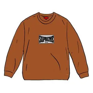 Supreme Woven Label Top - Rust
