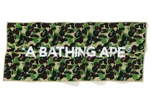 A BATHING APE Abc Camo Sport Towel - Green
