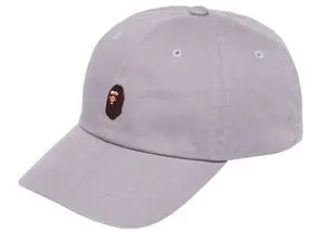 A BATHING APE Ape Head Panel Cap - Gray