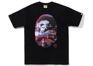 A BATHING APE Ape Back Street Tee Shirt - Black