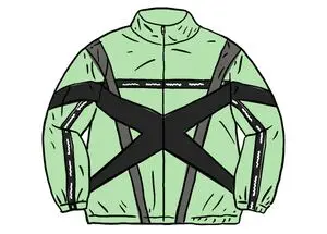 Supreme Cross Paneled Track Jacket - Mint