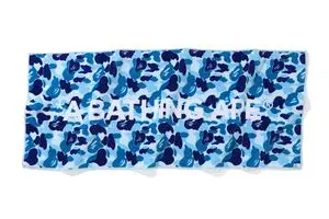A BATHING APE Abc Camo Sports Towel - Blue