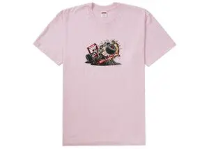 Supreme Crash Tee Shirt - Light Pink