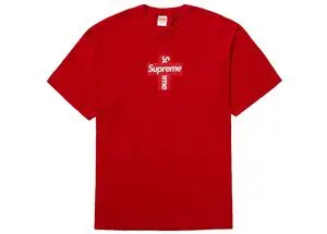 Supreme Cross Box Logo Tee Shirt - Red