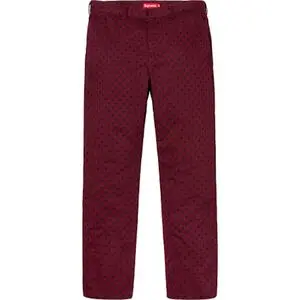 Supreme Work Pant - Burgundy/black Polka Dot