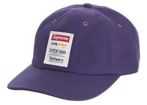 Supreme Cordura Teflon Label 6-panel Cap - Dark Purple