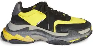 Balenciaga Triple S Sneakers - Black/yellow