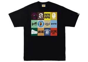 A BATHING APE Classic Logo #2 Tee Shirt - Black