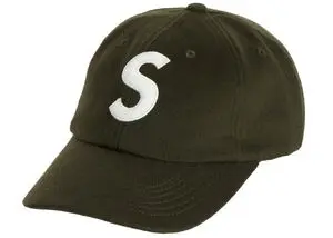 Supreme Wool S Logo 6 Panel Cap - Olive