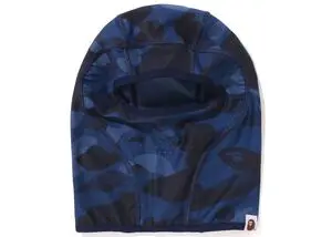 A BATHING APE Camo Balaclava - Navy Blue