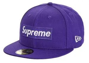 Supreme X New Era Box Logo Cap - Purple