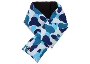 A BATHING APE Abc Camo Pocket Fleece Scarf - Blue