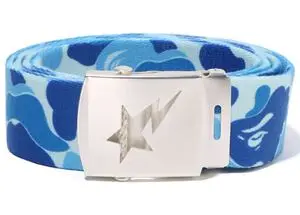 A BATHING APE Abc Camo Sta Gi Belt - Blue